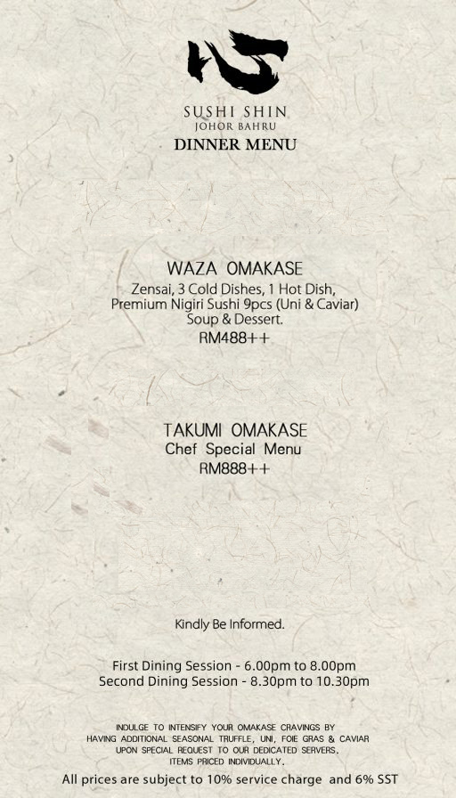 Home -Sushi Shin Johor bahru|omakase in Jb|sushi|japanese food