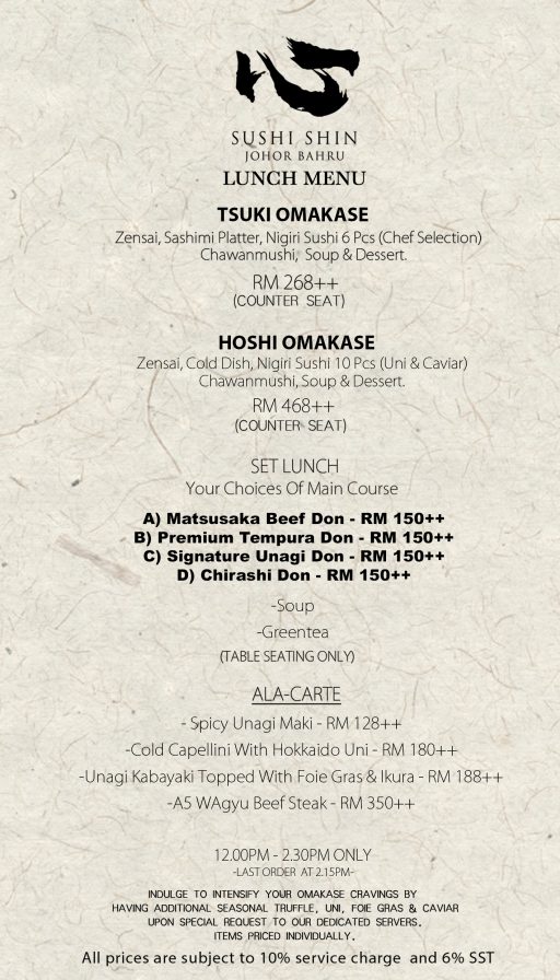 Home -Sushi Shin Johor bahru|omakase in Jb|sushi|japanese food